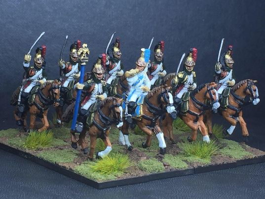French Dragoons charging 1798 - newlinedesigns.co.uk