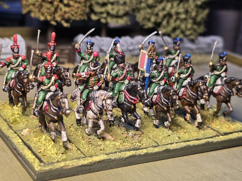 French Line Chasseurs a Chevel Charging - newlinedesigns.co.uk