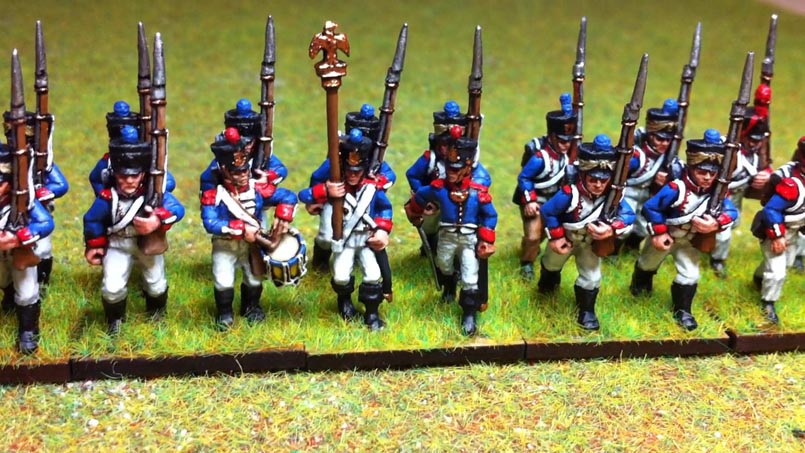 French Line Infantry, March Attack - newlinedesigns.co.uk