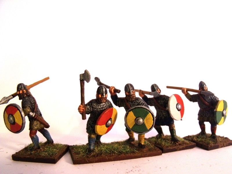 Saxon Swordsmen/Spearmen in Chainmail - newlinedesigns.co.uk